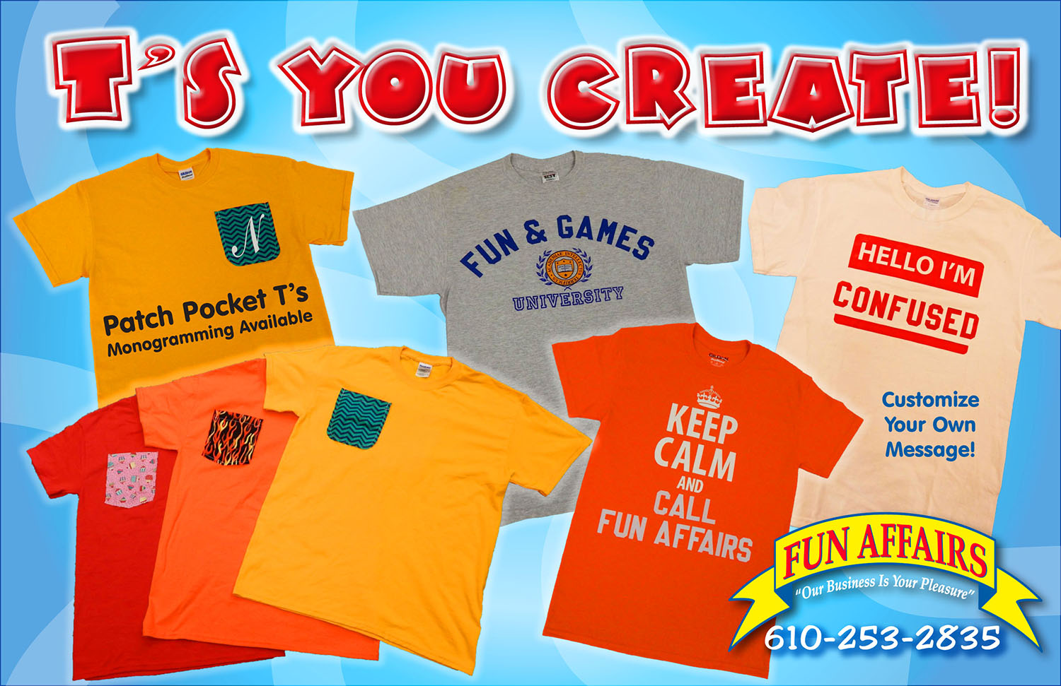 DIY Shirt Party | Fun Affairs | Quakertown PA